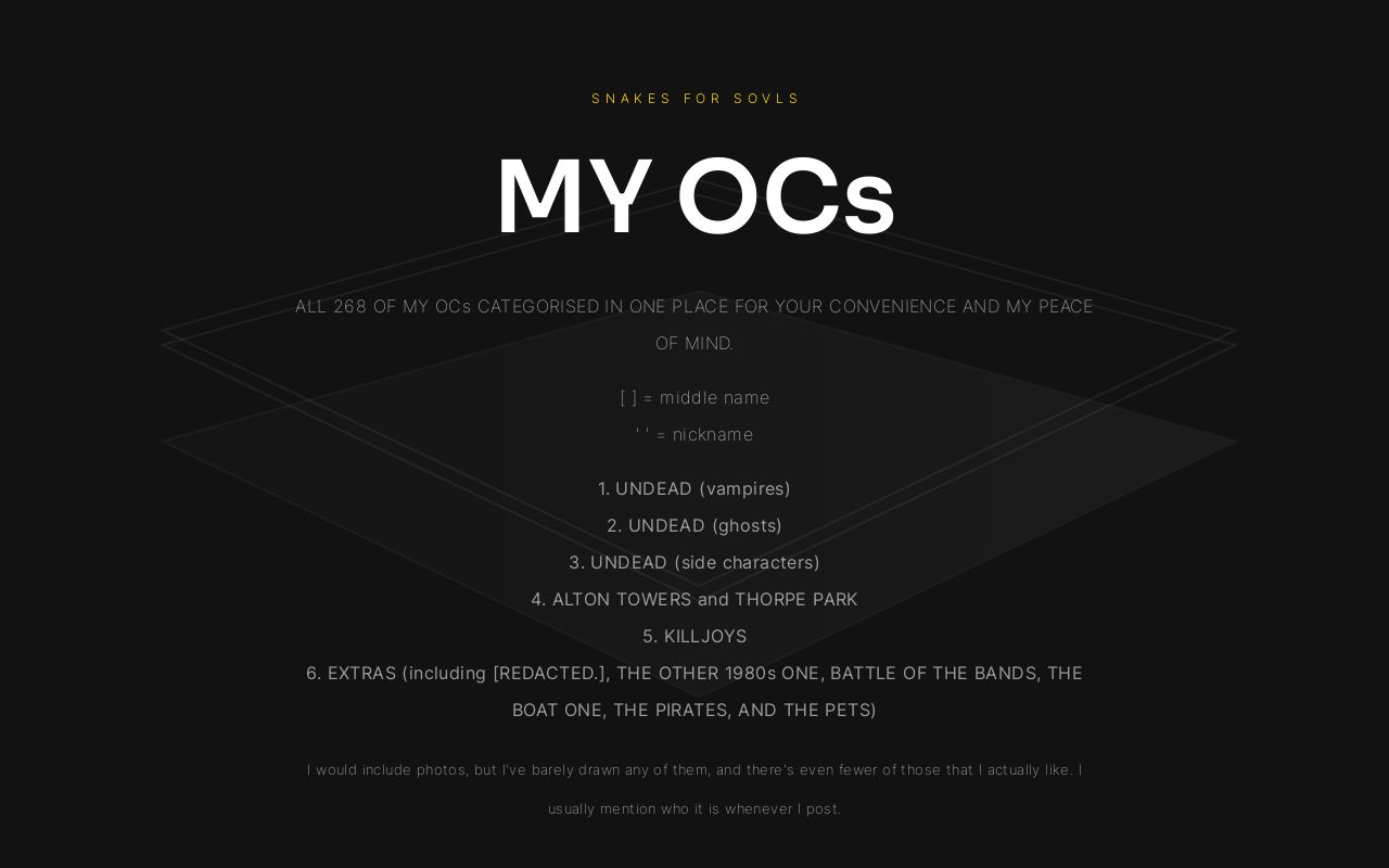 My OCs